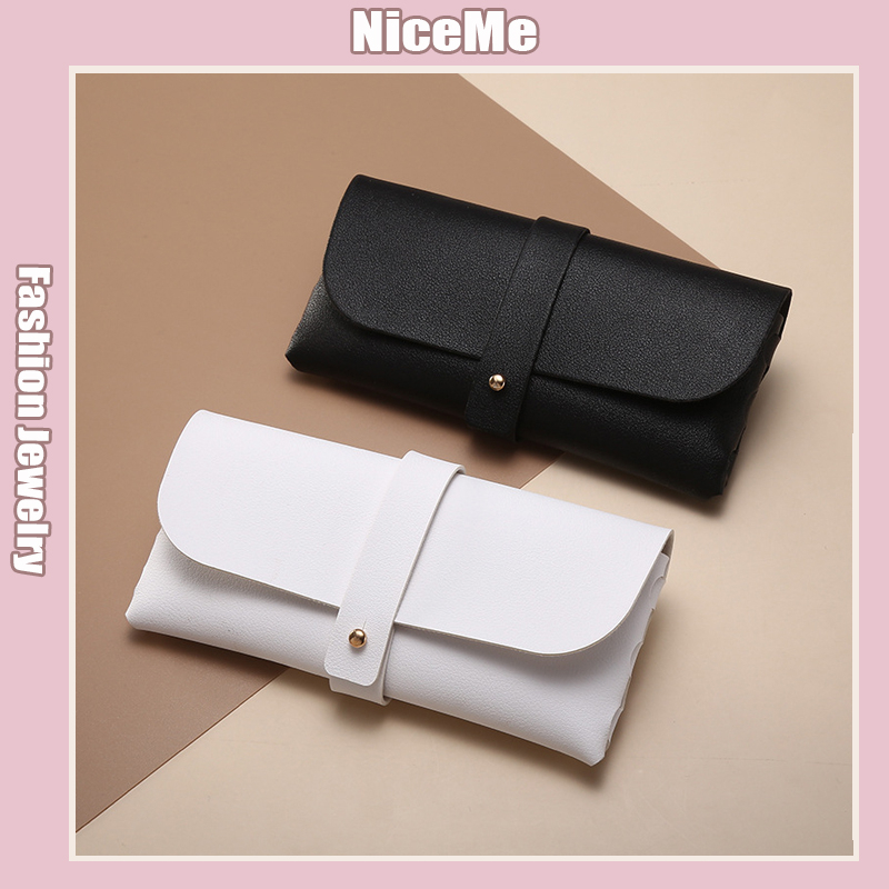 【ready Stock At Malaysia】glasses Case Fashion Glasses Case Pu Leather Sunglasses Case Portable