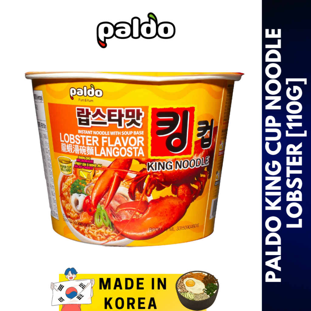 PALDO KING CUP NOODLE (Seafood, Lobster, Kimchi, Hwa Ramyun, Cheese ...