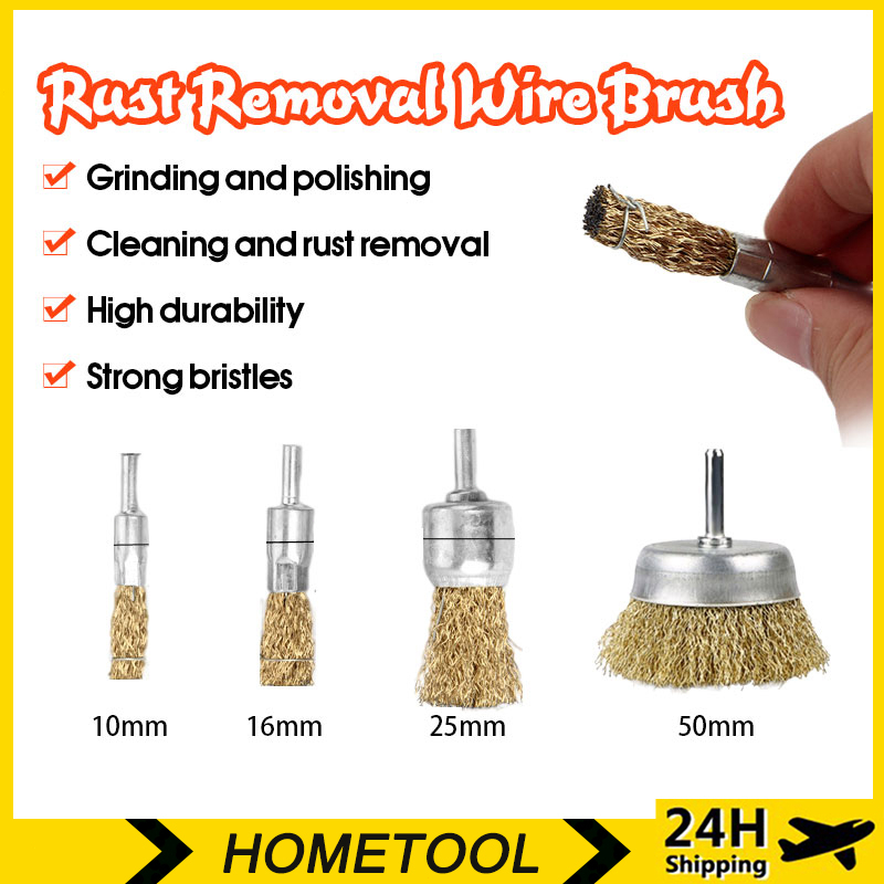 Brass Wire Brush Copper Wire Brush Grinding Head for Rotary Drill Die ...