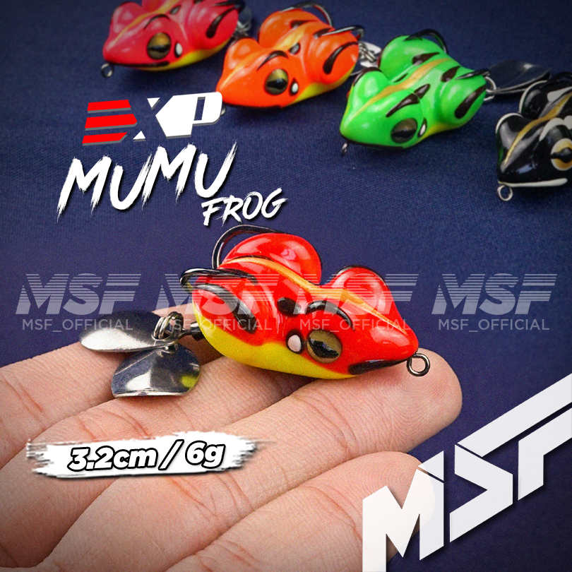 [MSF] EXP Mumu Soft Frog | 3.2cm / 6g | Umpan Tiruan Katak Getah Casting Haruan Bujuk | Ready ...