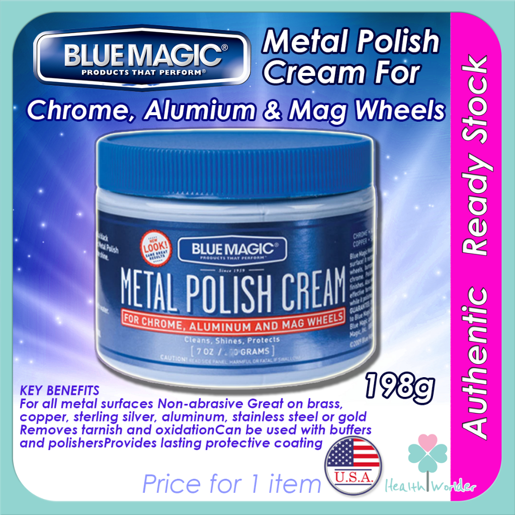 Blue Magic Metal Polish Cream For all metal surfaces 198g or 549g ...