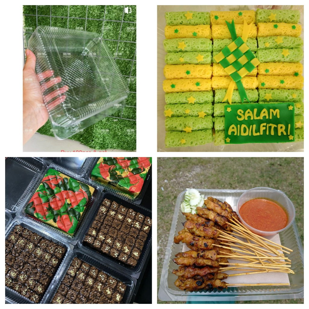 (50pcs±) 8"inch Kotak Talam Brownies Bakery Box Bekas Bahulu OP-L200 ...