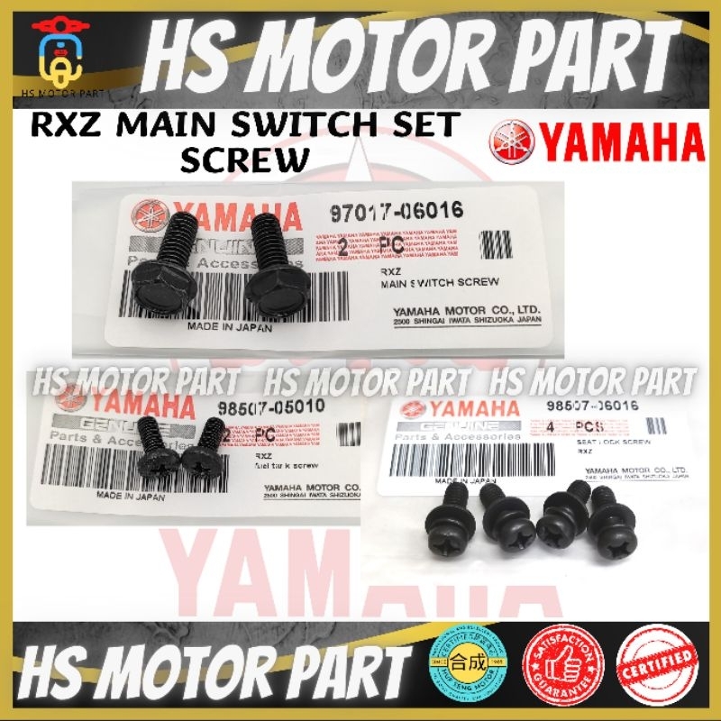 HSMOTORPART YAMAHA RXZ Kunci Set Skru Complete,Rxz Main Switch Set ...