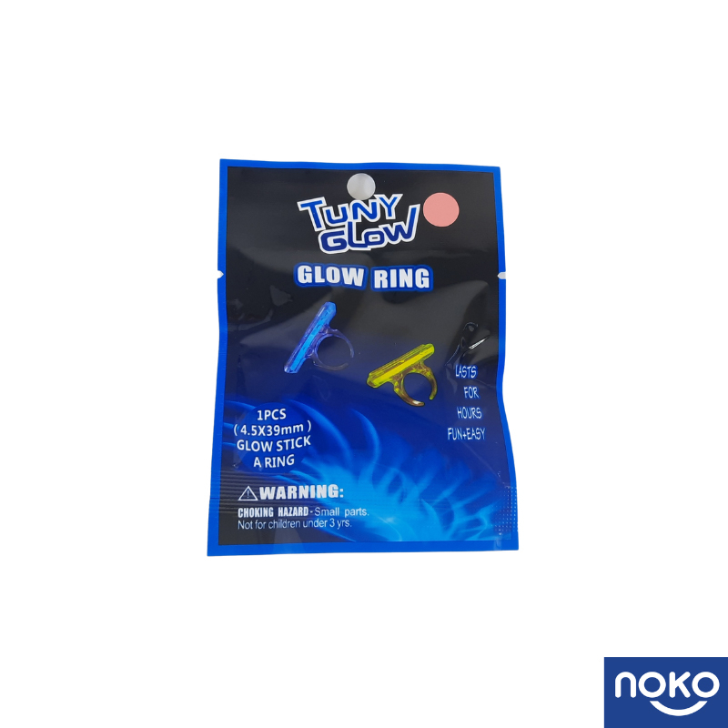 NOKO Glow Ring/ Glow In The Dark Ring / Neon Accessories (4.5x39mm ...