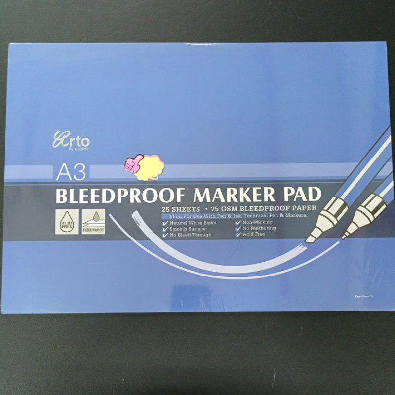 ARTO A3 BLEEDPROOF MARKER PAD | Shopee Malaysia