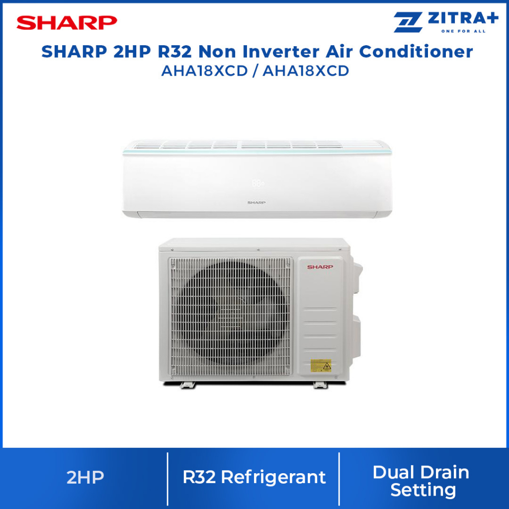 SHARP 2.0HP R32 Wall Mount Air Conditioner AHA18XCD & AUA18XCD | Auto ...