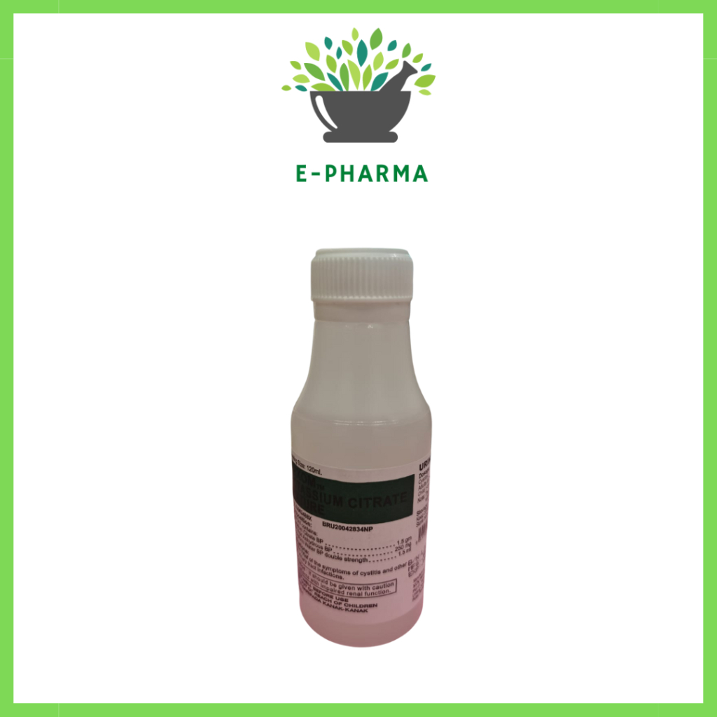 REXOM Potassium Citrate Mixture 120ml | Alkalinisation of Urine (Exp ...