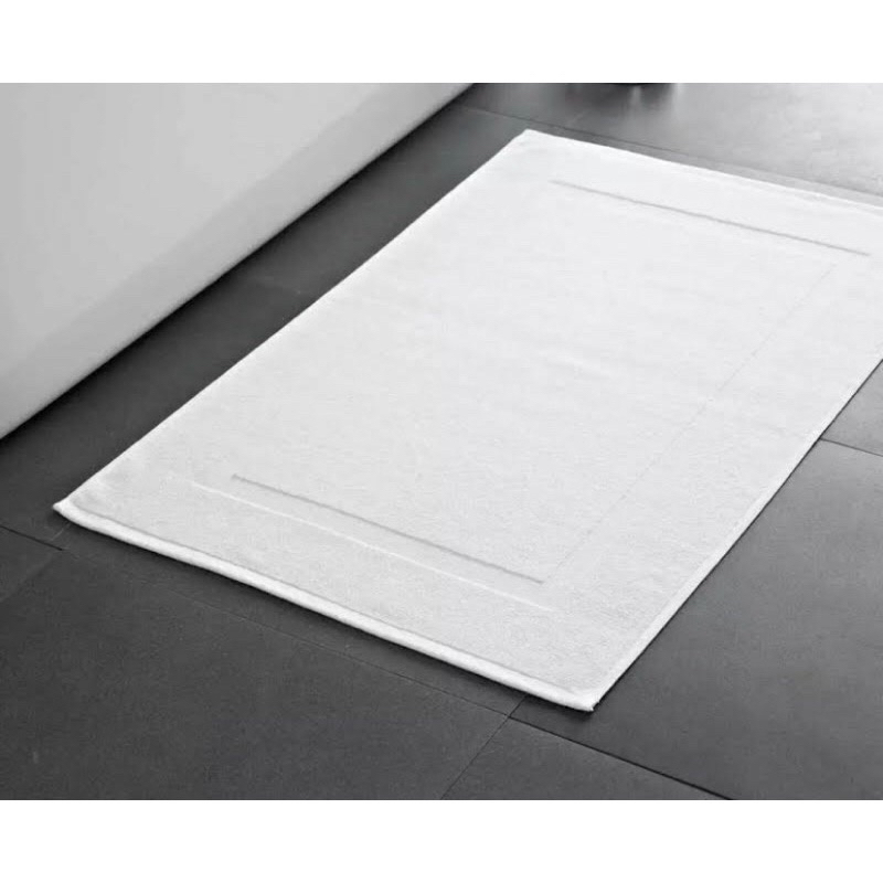 ALAS KAKI PUTIH Premium Cotton Floor Mat Anti-Slip Soft & Absorbent ...