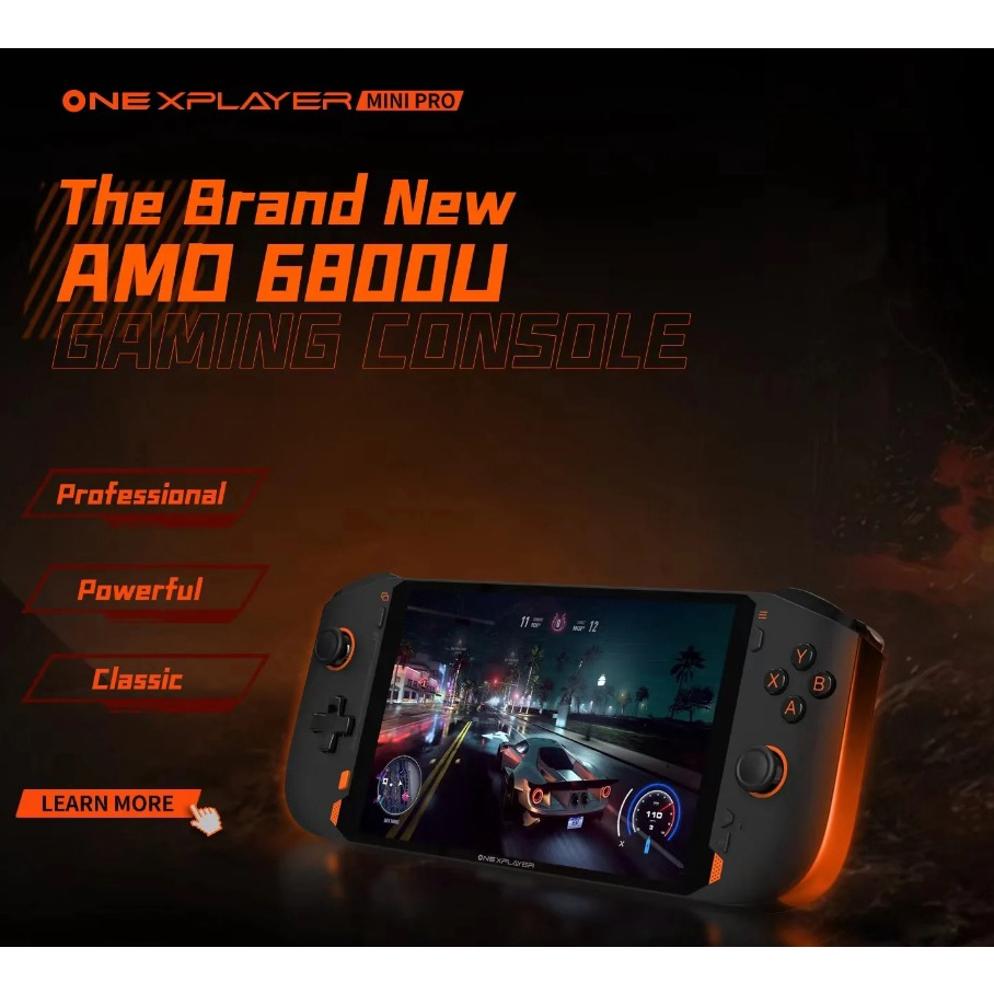 OneXPlayer Mini Pro 7" Game Console Laptop AMD Ryzen 7 6800U PC Gamer ...