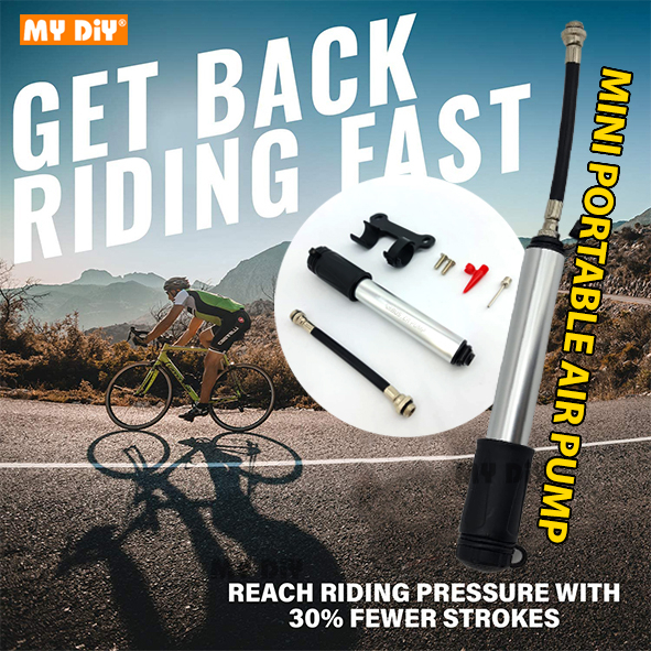 Buster Bicycle Pump 120PSI Multipurpose Mini Bicycle Pump Air Hand Pump ...