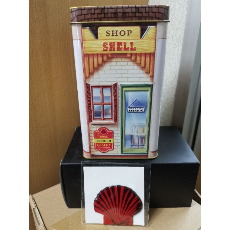 ORIGINAL SHELL TIN BOX (BIG) 1920 With Magnet SHELL WITH FREE GIFE ...