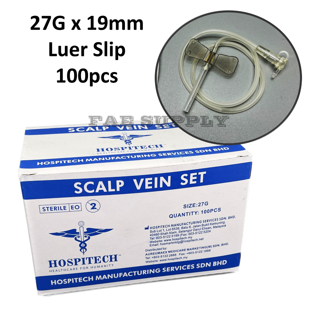 Butterfly Needle Scalp Vein Set 21G 23G 25G 27G 100pcs/box Winged ...