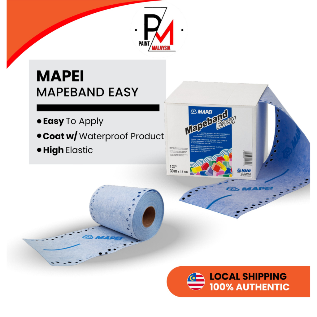 MAPEI Mapeband Easy Waterproofing Joint Tape Elastic Rubber Alkali ...