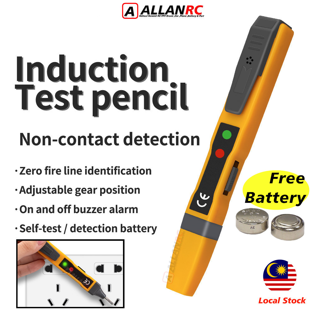 Continuity Voltage Detector Pen Non-contact Inductive AC/DC Voltage ...