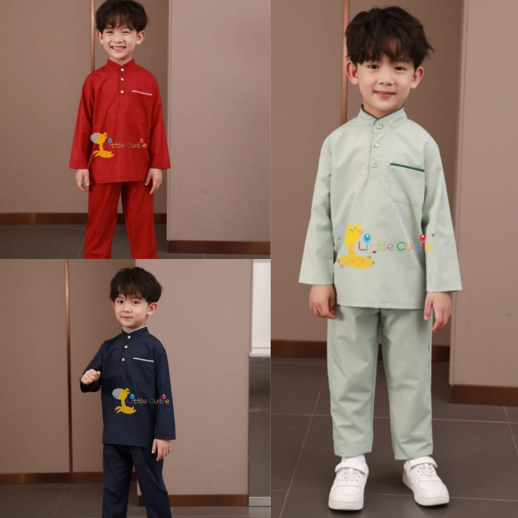 Little Cutie Ready Stock Raya Sales 2023 2Y-12Y Baju Raya Budak Lelaki ...