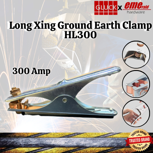 LONG XING ELECTRODE HOLDER, EARTH CLAMP/ GROUND CLAMP (HL300) | Shopee ...