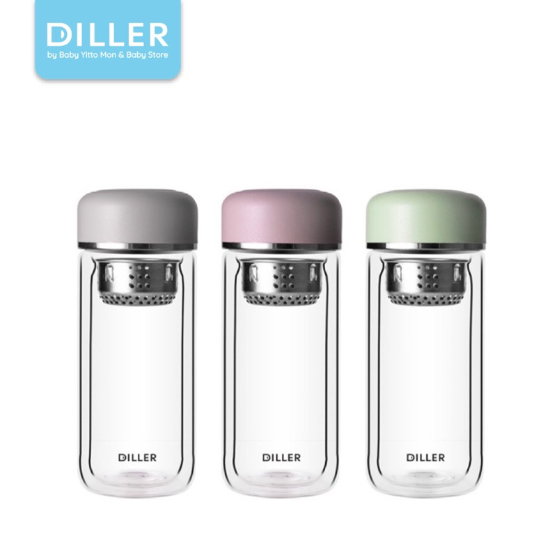 Diller Glass Tea Bottle 180ml | Shopee Malaysia