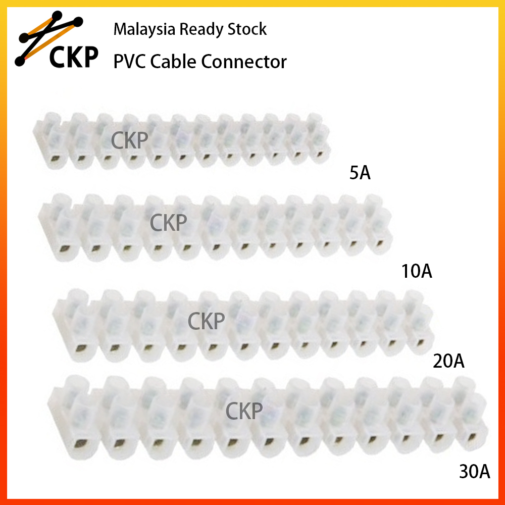 Electrical Connector PLASTIC STRIP CONNECTOR PVC Connector 5A 10A 20A ...