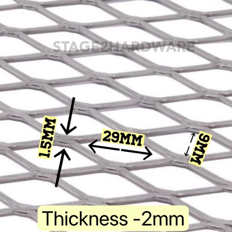 1.5MM Expanded Metal Mesh 4Ftx8ft / Jaring Diamond / Jaring Besi ...