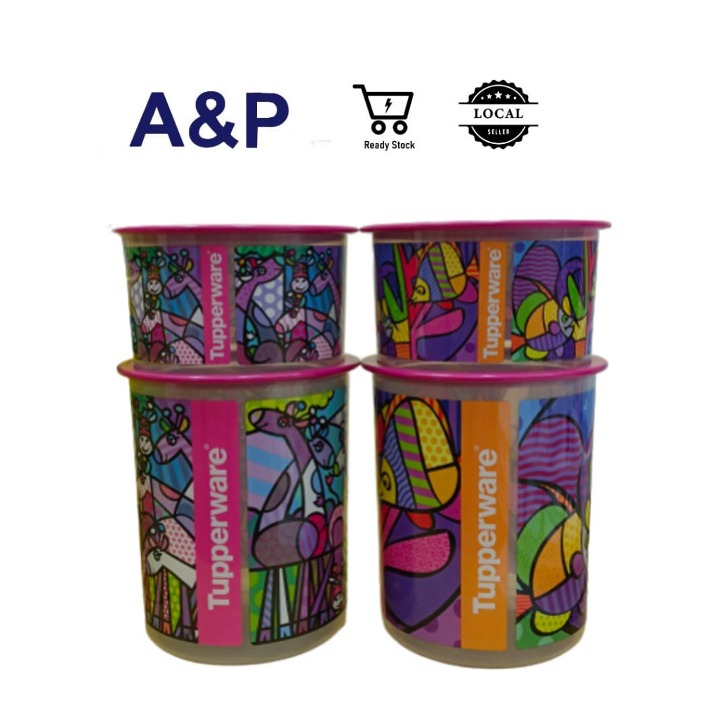 TUPPERWARE ONE TOUCH LIMITED EDITION MURAL SET-4PCS | Shopee Malaysia