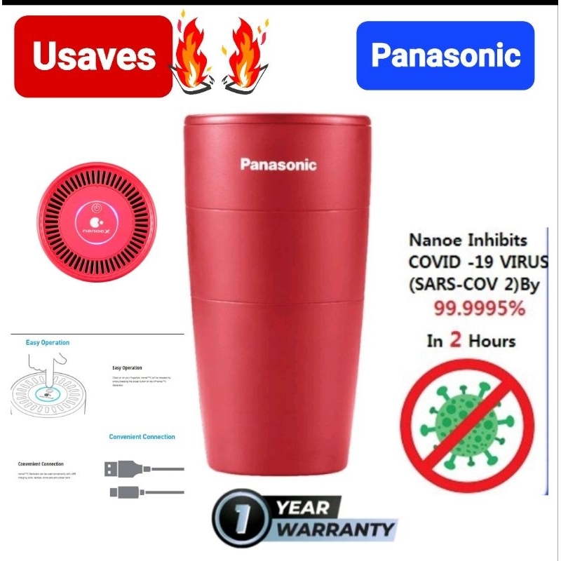 Panasonic Portable nanoe X Generator F-GPT01A - Inhibits Virus ...