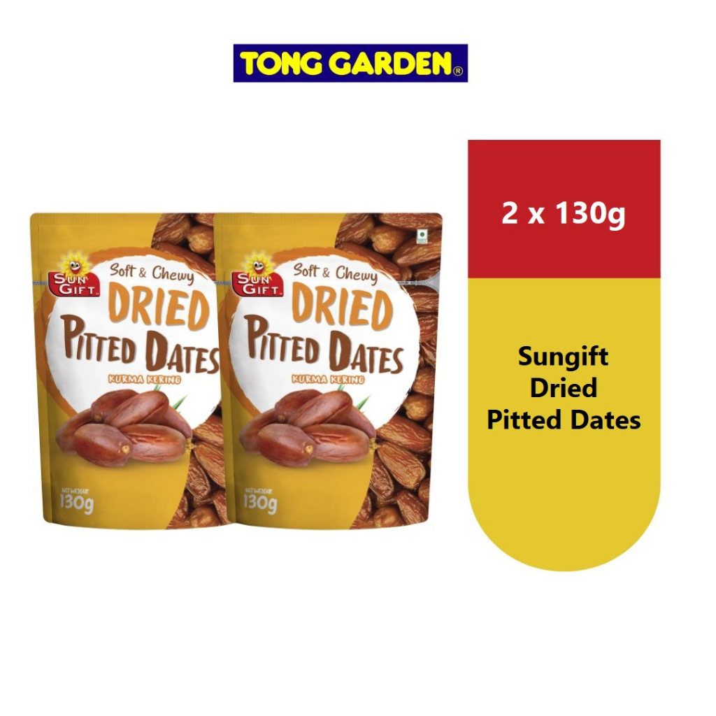 SUNGIFT Dried Pitted Dates 130g x 2 packets (Best before Jan 2026 ...