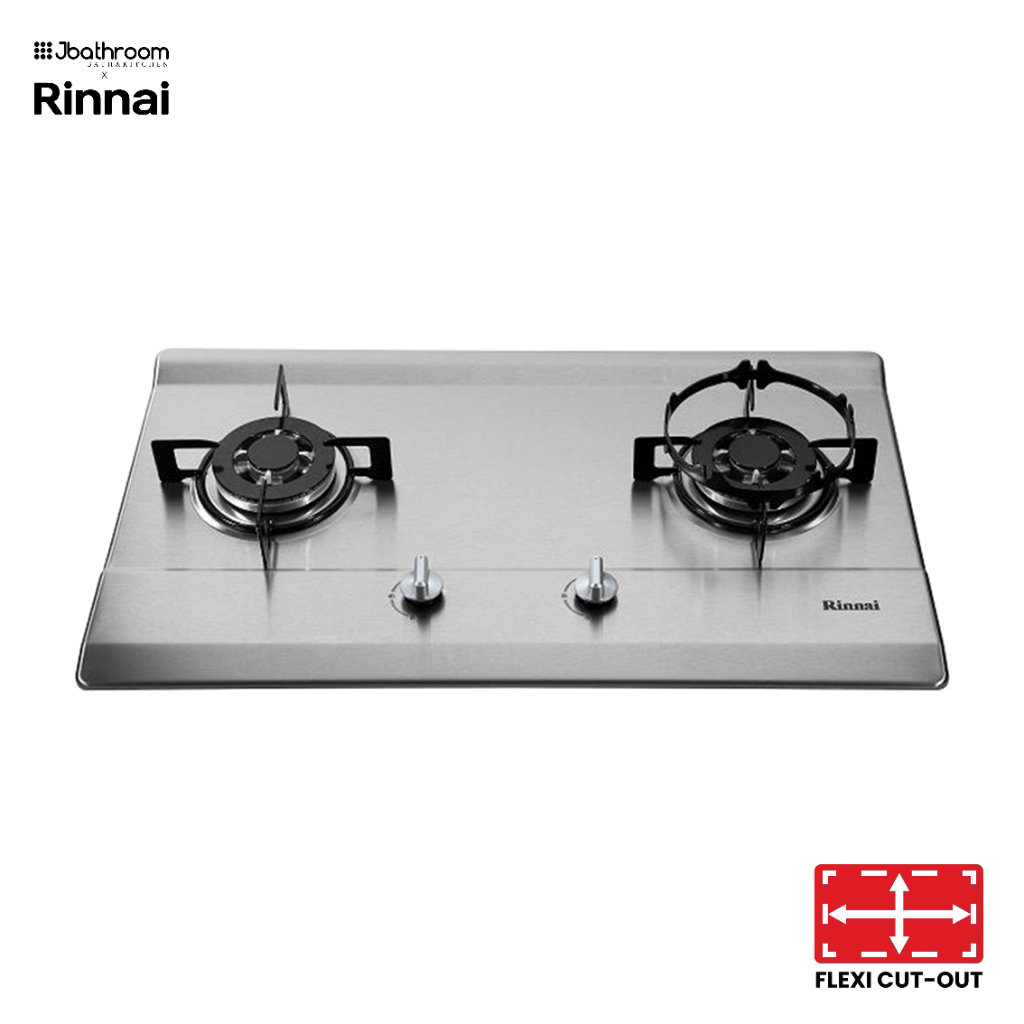 Rinnai RB-712N-S 2-Burner built-in stainless steel gas hob | Shopee ...