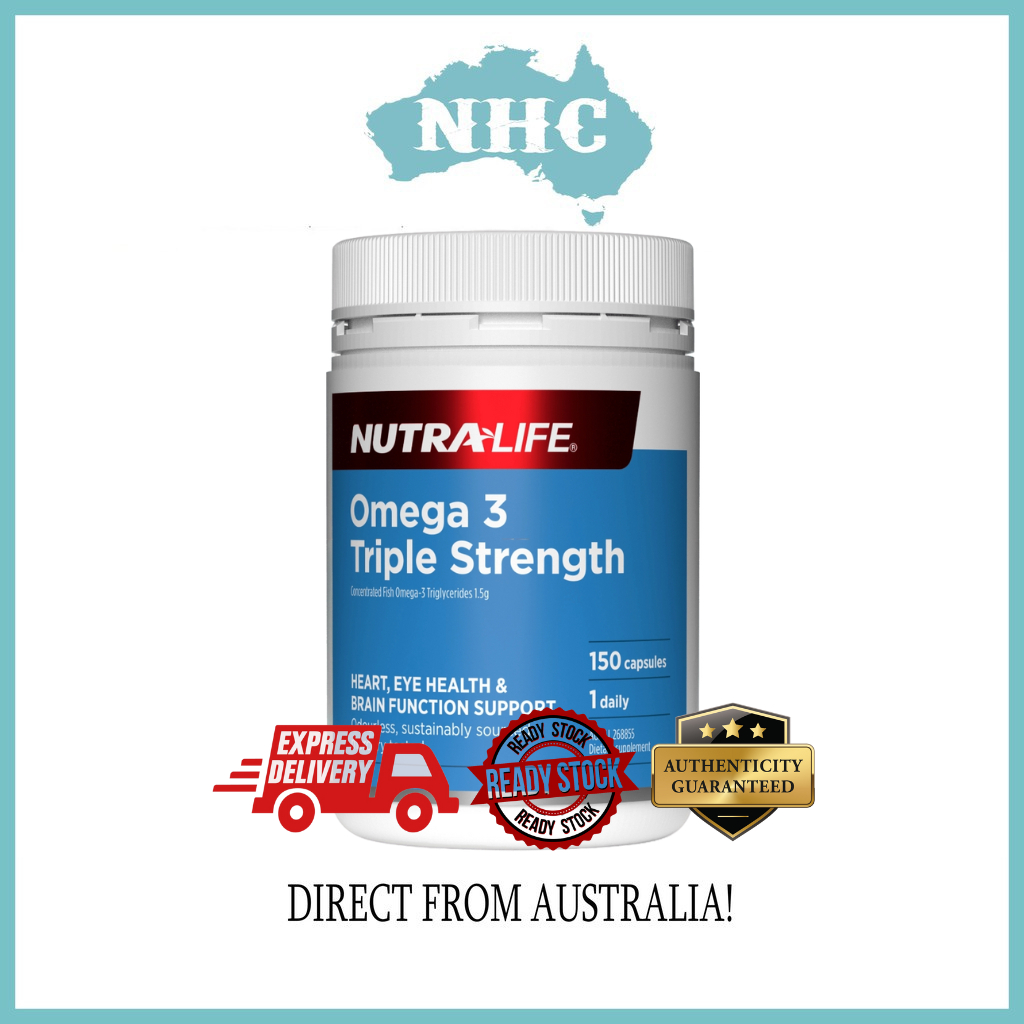 Nutra-Life Omega 3 Triple Strength Odourless 150 Capsules Exp 08/09 ...