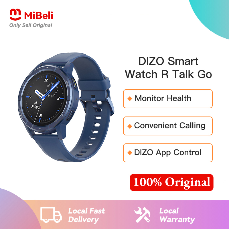 realme DIZO Watch R Talk Go AMOLED Screen 5ATM Waterproof Fitness Tracker Sport Smart Watch ...