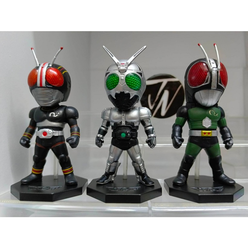 Original Banpresto WCF Kamen Rider Black, Shadowmoon & Black RX (Set of ...