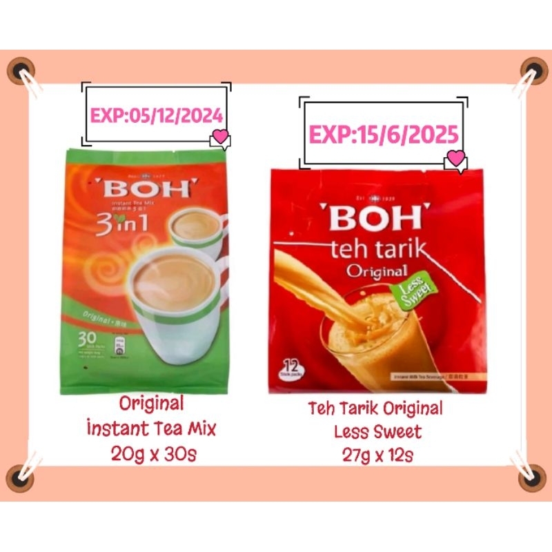BOH 3 in 1 Instant Tea Mix/Teh Tarik - Original | Shopee Malaysia