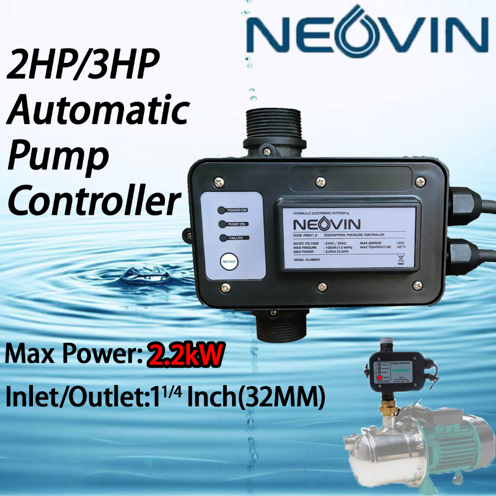 Neovin Automatic Water Pump Pressure Controller 2HP 3HP 1HP Pressure ...