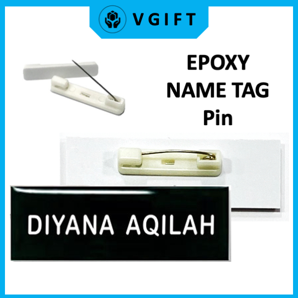Name Tag Magnet Name Tag Pin Guru Epoxy Custom Sekolah Magnet NameTag ...