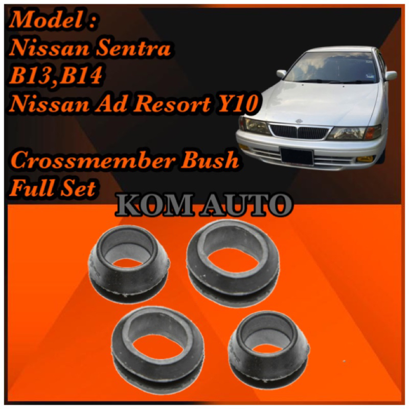Nissan Sentra B13 , B14 , Ad Resort Y10 Crossmember Bush Full Set ...