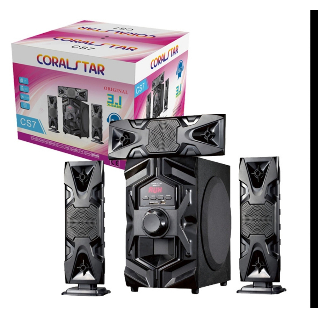 CORALSTAR 3.1 X-BASS CS9&cs10, HIFI MULTIMEDIA SPEAKER SYSTEM | Shopee Malaysia