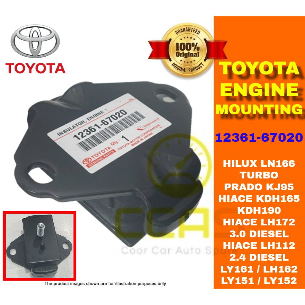 Engine Mounting HILUX LN166 PRADO KJ95 HIACE KDH165 KDH190 HIACE LH172 ...