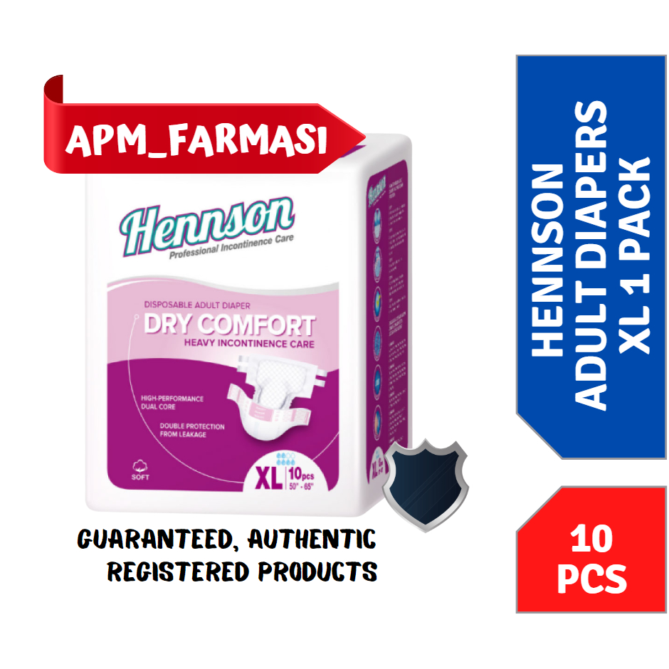 HENNSON ADULT DIAPERS XL 1 PACK | Shopee Malaysia