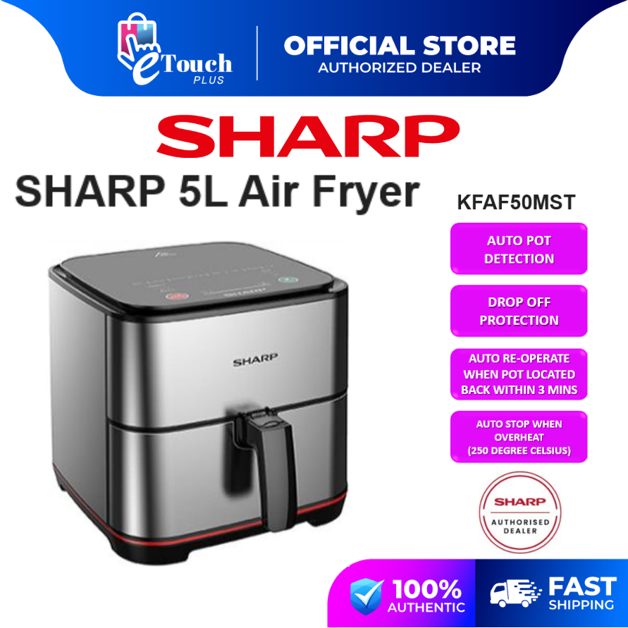 Elba / Meck/ Sharp Air Fryer (3.2 L/2.9L/5L) EAF-H3214 BK / MAF-290 / KFAF50MST | Shopee Malaysia