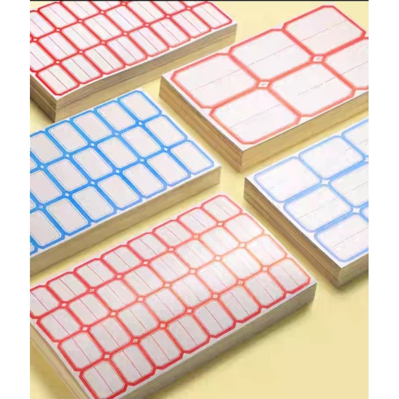 Rectangle Writable Waterproof Price Tag Name Tag Office Use Sticker ...