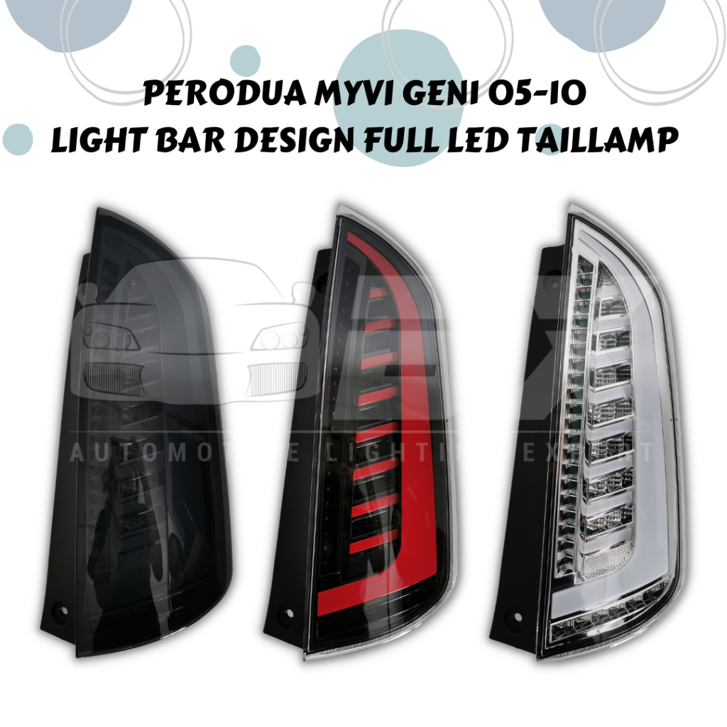 Perodua Myvi Gen1 05-11 -- LED Tail Lamp (NEW LIGHT BAR DESIGN ...