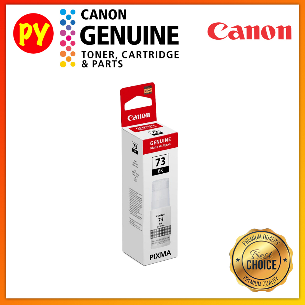 Canon GI-73 Bottle Ink Black Cyan Magenta Yellow (Original) GI73 GI 73 ...