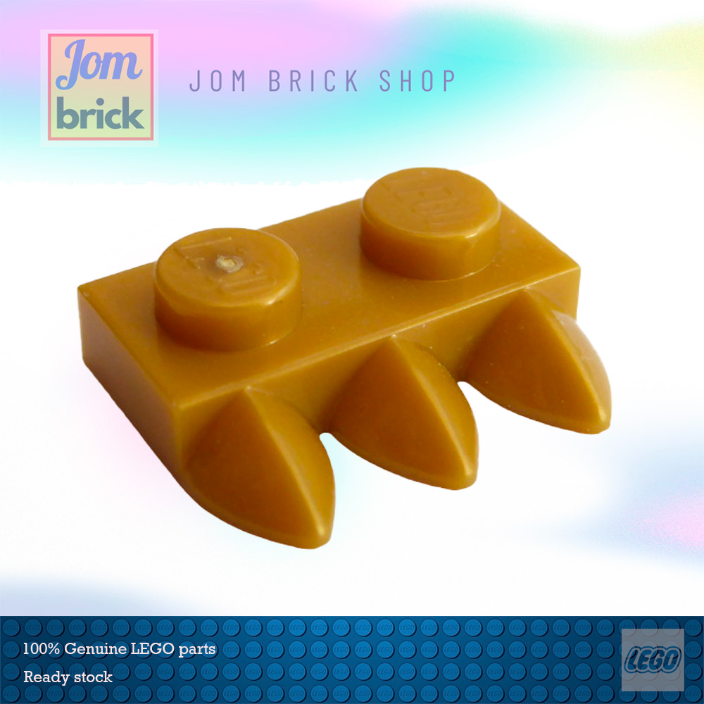 Original LEGO Parts (Plates Modified) 15208 – Plate 1x2 with 3 Teeth ...