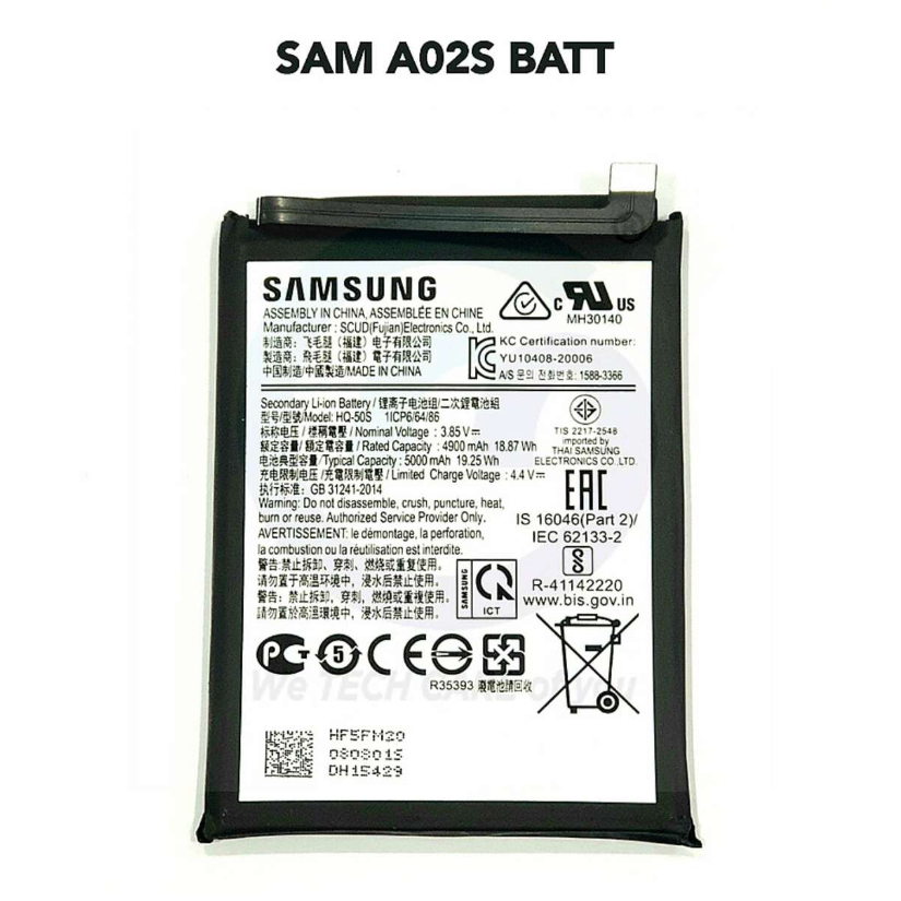 Samsung A02s A03 A03s A025F A037F A22 5G A226B HQ-50S 5000mAh A025 A037 ...