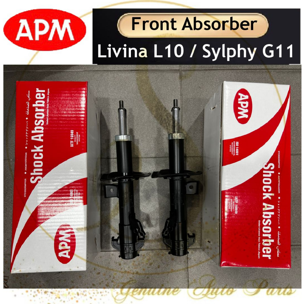 (100% ORIGINAL) APM FRONT ABSORBER GAS SHOCK NISSAN GRAND LIVINA L10 ...