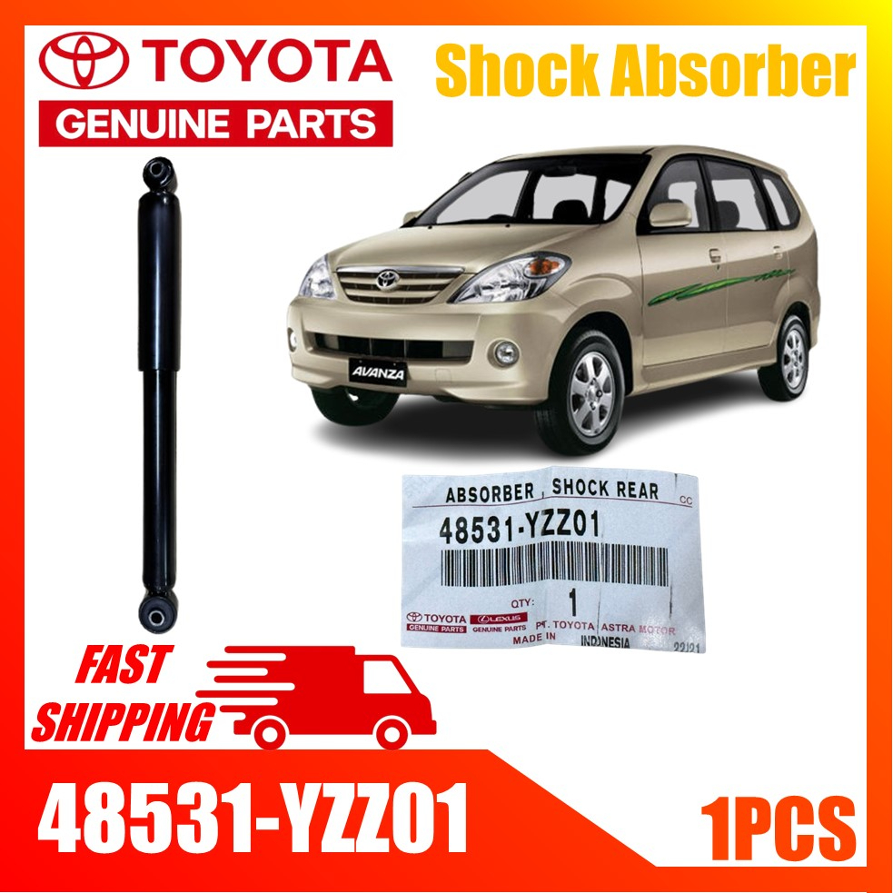 Genuine Toyota Rear Shocks Absorber 48531-YZZ01 – Toyota Avanza ...