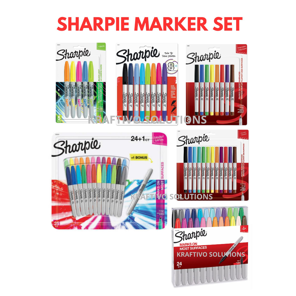 [ LIMITED EDITION ] SHARPIE PERMANENT MARKER SET ( FINE POINT / ULTRA ...