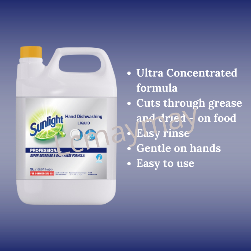 Sunlight Professional Hand Dishwashing Liquid 5L | Shopee Malaysia