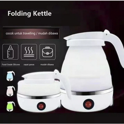 Foldable Electric Kettle Portable Mini Travel Kettle 0.6L Stainless ...