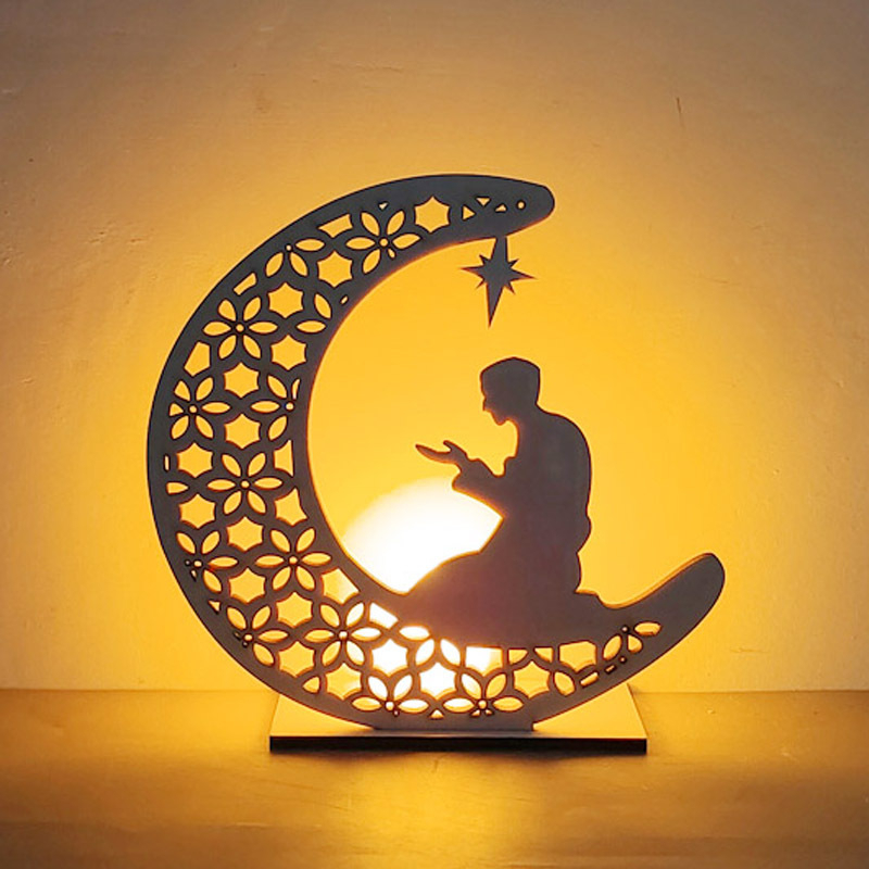 [M'sia] Hari Raya LED Light Wooden Ornament | Lampu Raya Deco Viral ...