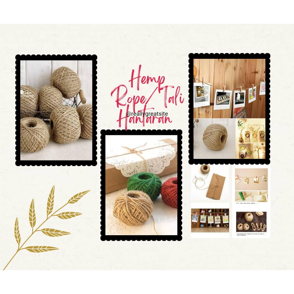 Original Premium Quality Tali Guni / Hemp Rope/ Tali Pengikat | Shopee ...